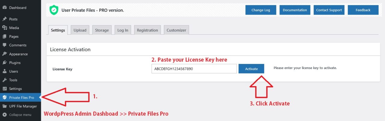 Activate License Key